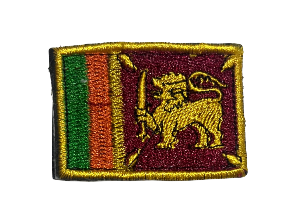 Embroidered Sri Lanka Flag Patch - AdventureLK